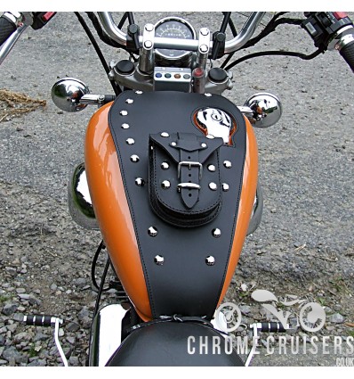 Yamaha XV535 Leather Tank Panel with rivets - CC EUROPE sp. z o.o.