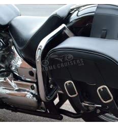 Triumph Rocket 3 Chrome Rear Crash Bars Saddlebag Guards