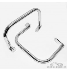 Triumph Rocket 3 Chrome Rear Crash Bars Saddlebag Guards