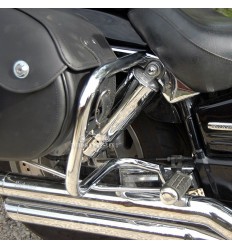 Triumph Rocket 3 Chrome Rear Crash Bars Saddlebag Guards