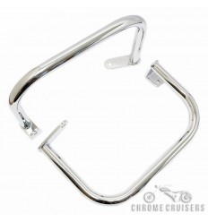Triumph Rocket 3 Chrome Rear Crash Bars Saddlebag Guards