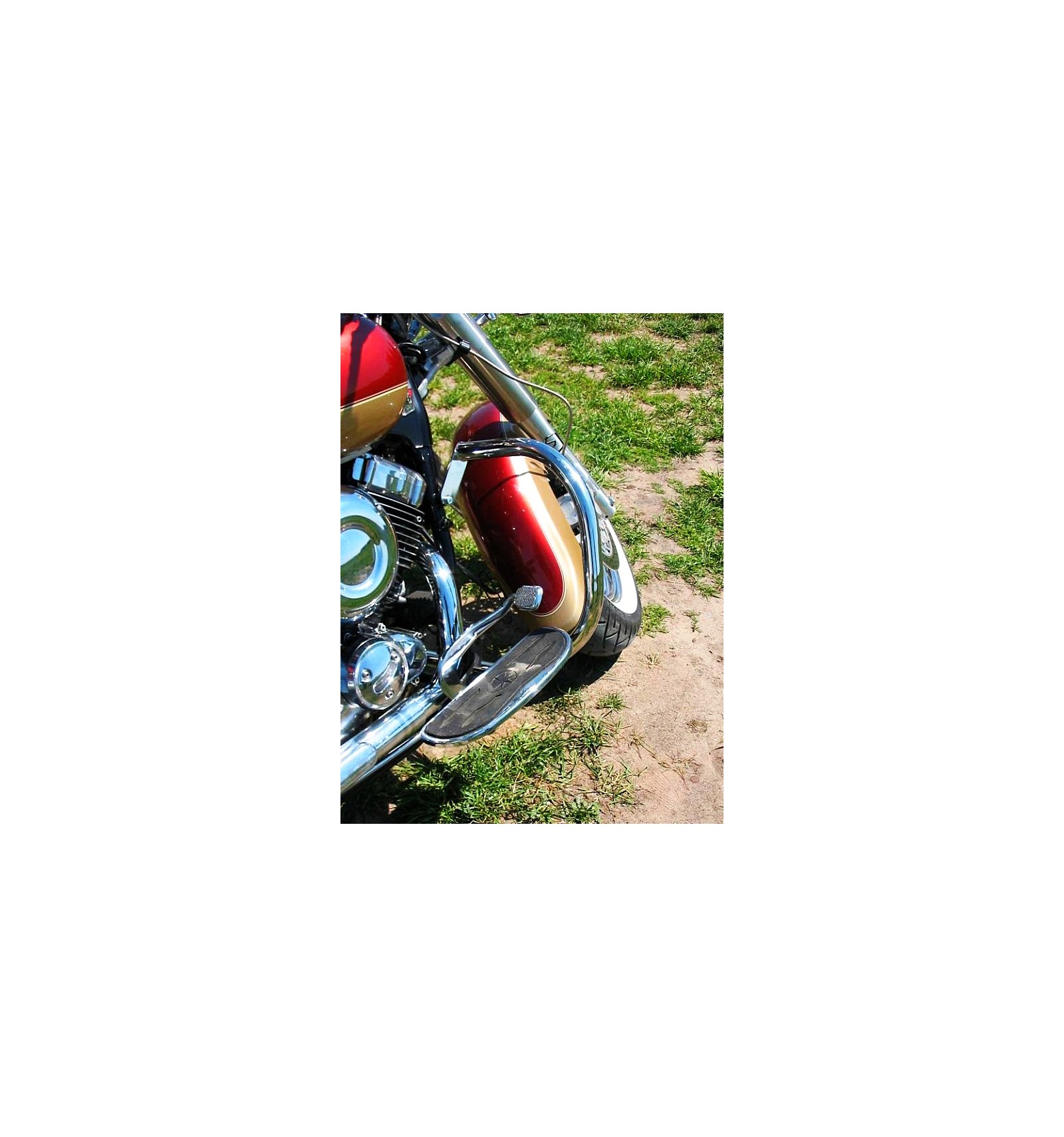 Crash Bars Chrome Engine Guard Crash Bar For Yamaha XVS650 V-Star 400/ ...