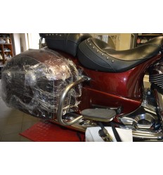 YAMAHA XVS950 MIDNIGHT STAR V-STAR Chrome Rear Crash Bars / Saddlebag ...