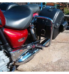 YAMAHA XVS950 MIDNIGHT STAR V-STAR Chrome Rear Crash Bars / Saddlebag ...