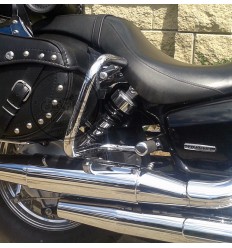 YAMAHA XVS950 MIDNIGHT STAR V-STAR Chrome Rear Crash Bars / Saddlebag ...