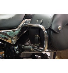 YAMAHA XVS950 MIDNIGHT STAR V-STAR Chrome Rear Crash Bars / Saddlebag ...